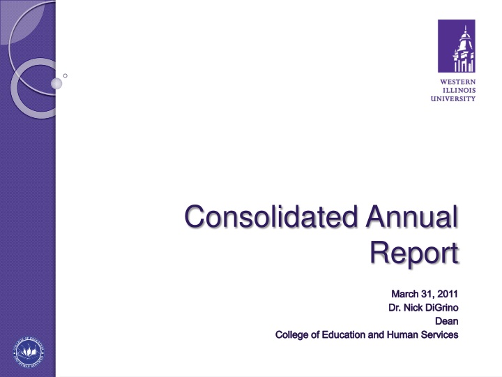 PPT - Consolidated Annual Report PowerPoint Presentation, free download ...