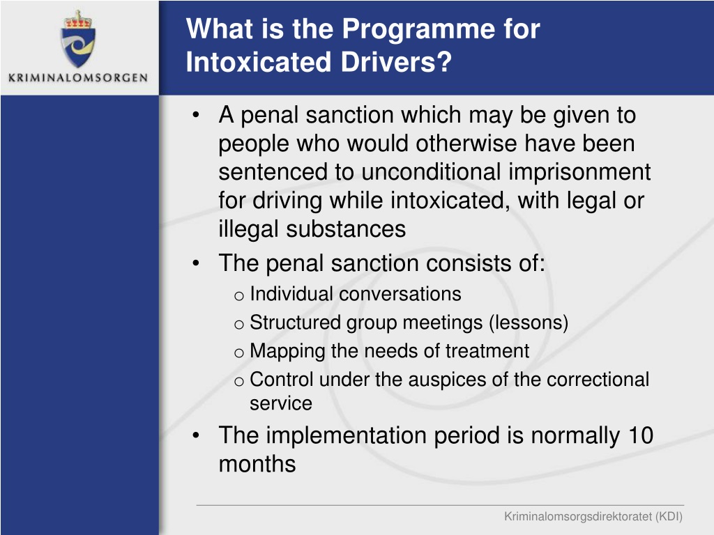 PPT - Insight into Norwegian Correctional Sanctions: An Alternative to ...