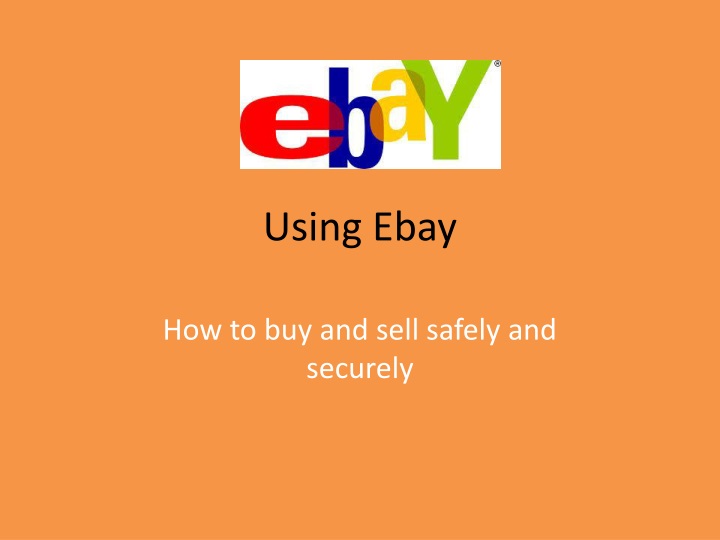 PPT - Using Ebay PowerPoint Presentation, free download - ID:1534791
