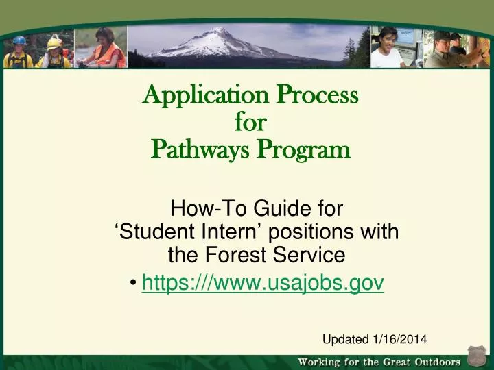 PPT - Application Process for Pathways Program PowerPoint Presentation ...