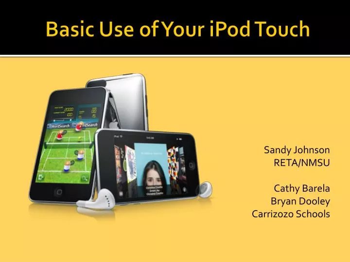 PPT - Basic Use of Your iPod Touch PowerPoint Presentation, free ...