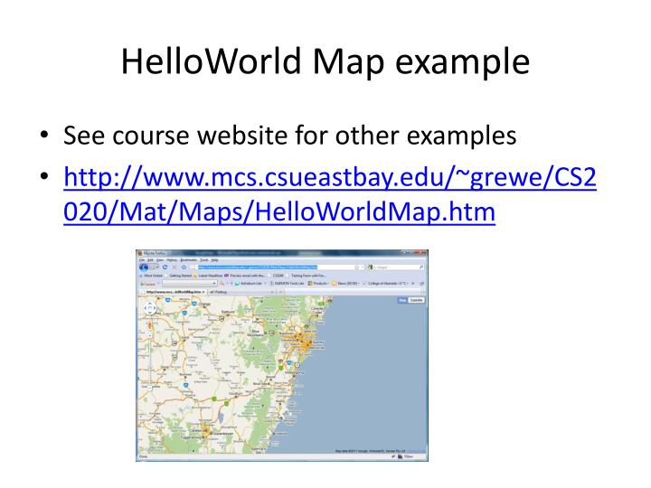 PPT - Google Maps API PowerPoint Presentation - ID:1535300