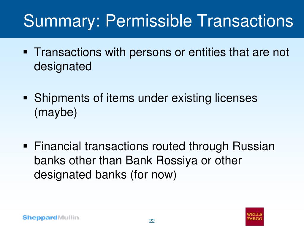 Ppt U S Sanctions On Russia Overview And Compliance Guidance