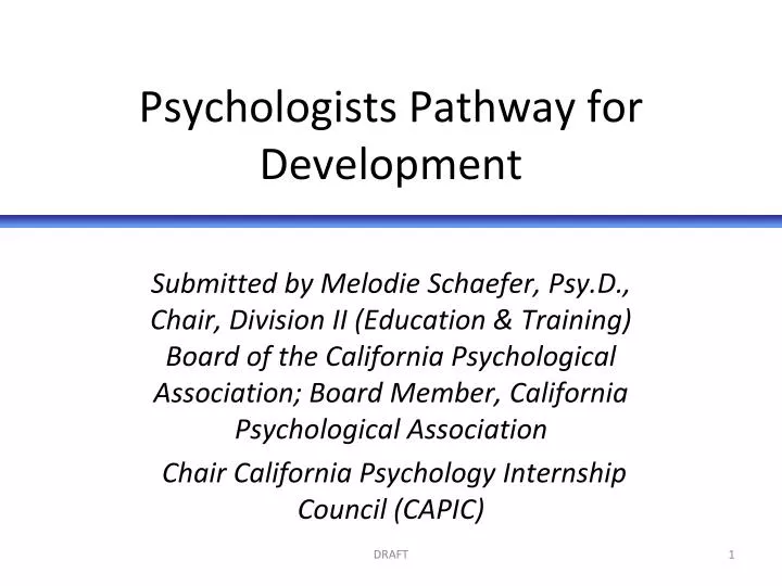 PPT - Psychologists Pathway for Development PowerPoint Presentation ...
