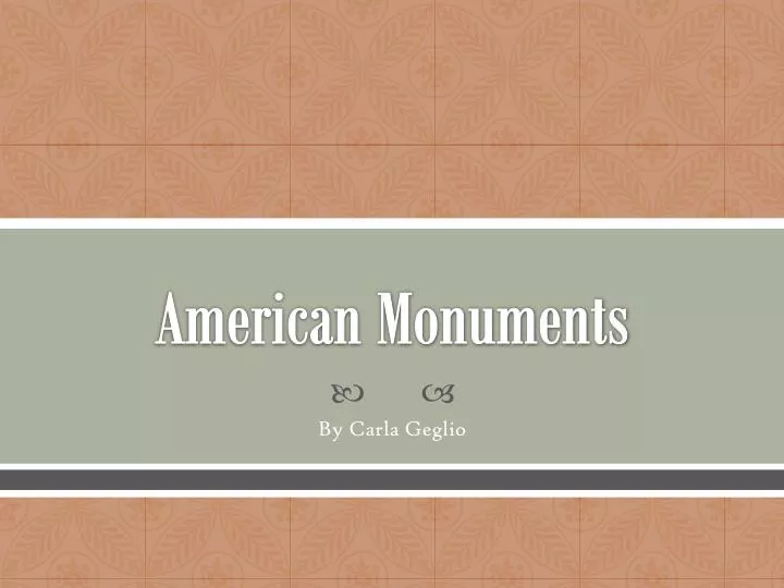 PPT - American Monuments PowerPoint Presentation, free download - ID ...