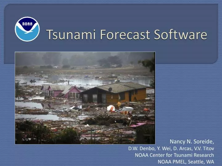 PPT - Tsunami Forecast Software PowerPoint Presentation, free download ...