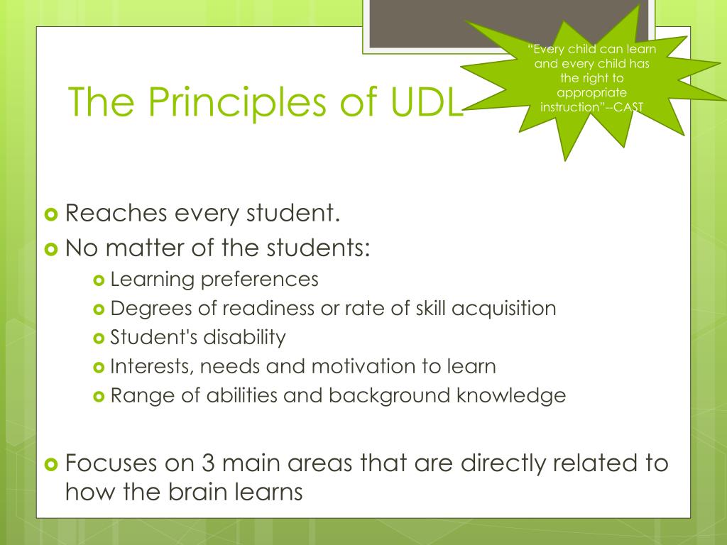 PPT - Universal Design of Learning (UDL) PowerPoint Presentation, free ... PPT - Universal Design of Learning (UDL) PowerPoint Presentation, free ...