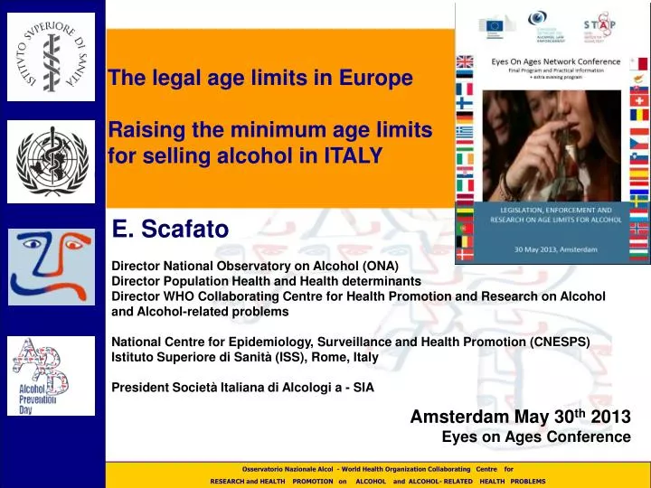 PPT - The legal age limits in Europe Raising the minimum age limits for ...