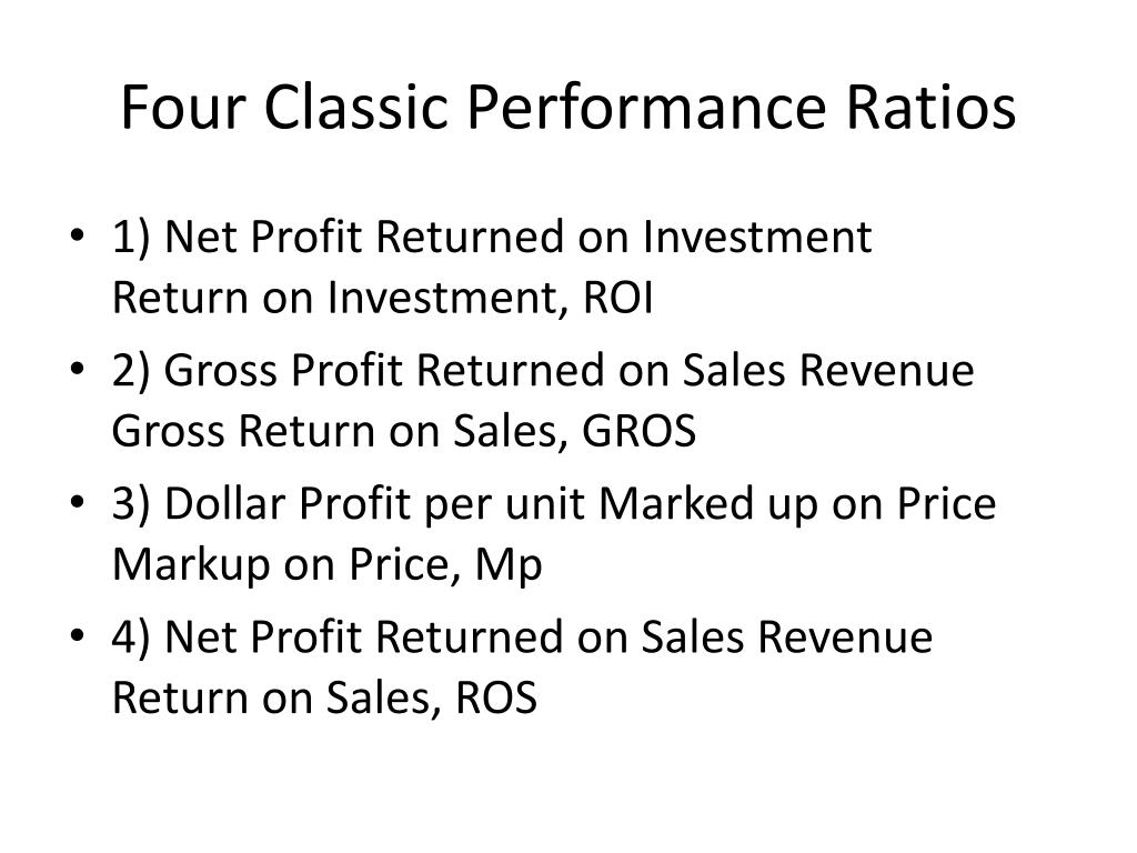 PPT - Six Important Ratios For Biz Café Two-Factor Models of Marketing ...