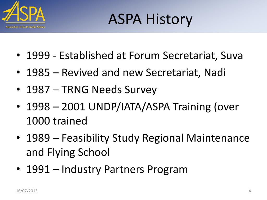 PPT - 58 th General ASPA Session 18 th – 19 th July, 2013 Tanoa ...
