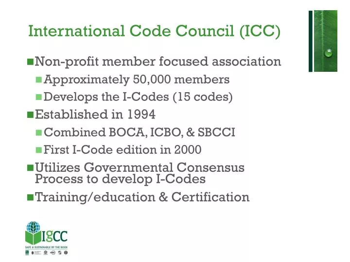 PPT - International Code Council (ICC) PowerPoint Presentation, free ...