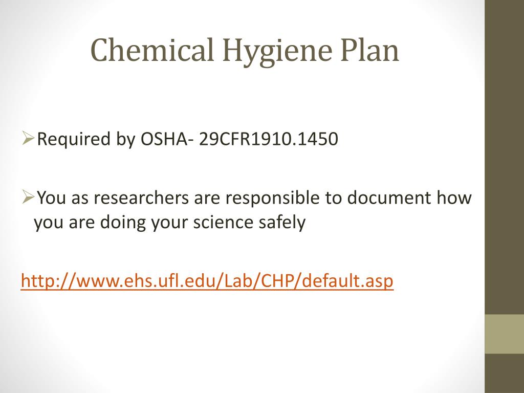 PPT - UF’s Chemical Hygiene Plan and Chemical Inventory PowerPoint ...