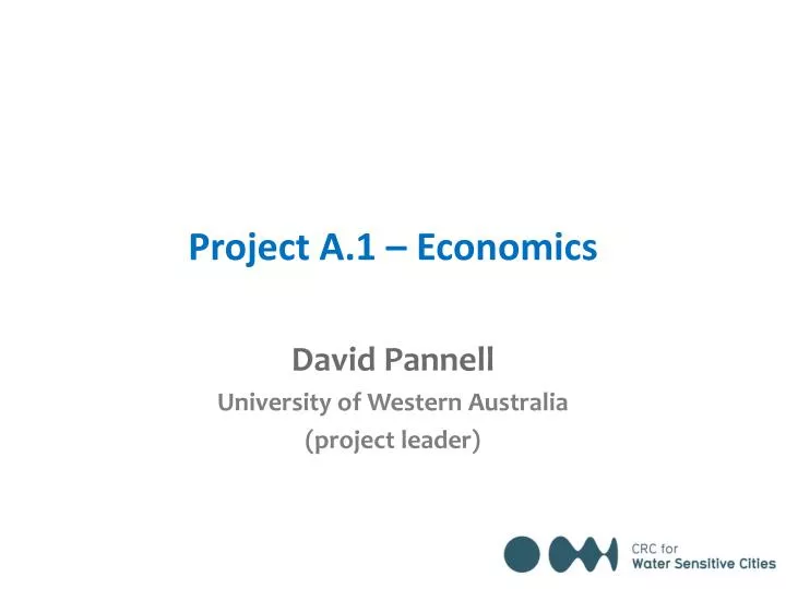 PPT - Project A.1 – Economics PowerPoint Presentation, free download ...