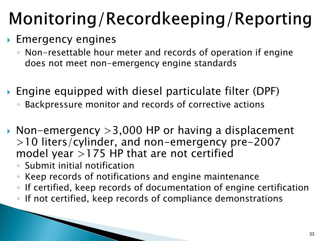 PPT - EPA's Air Quality Regulations for Stationary Reciprocating ...
