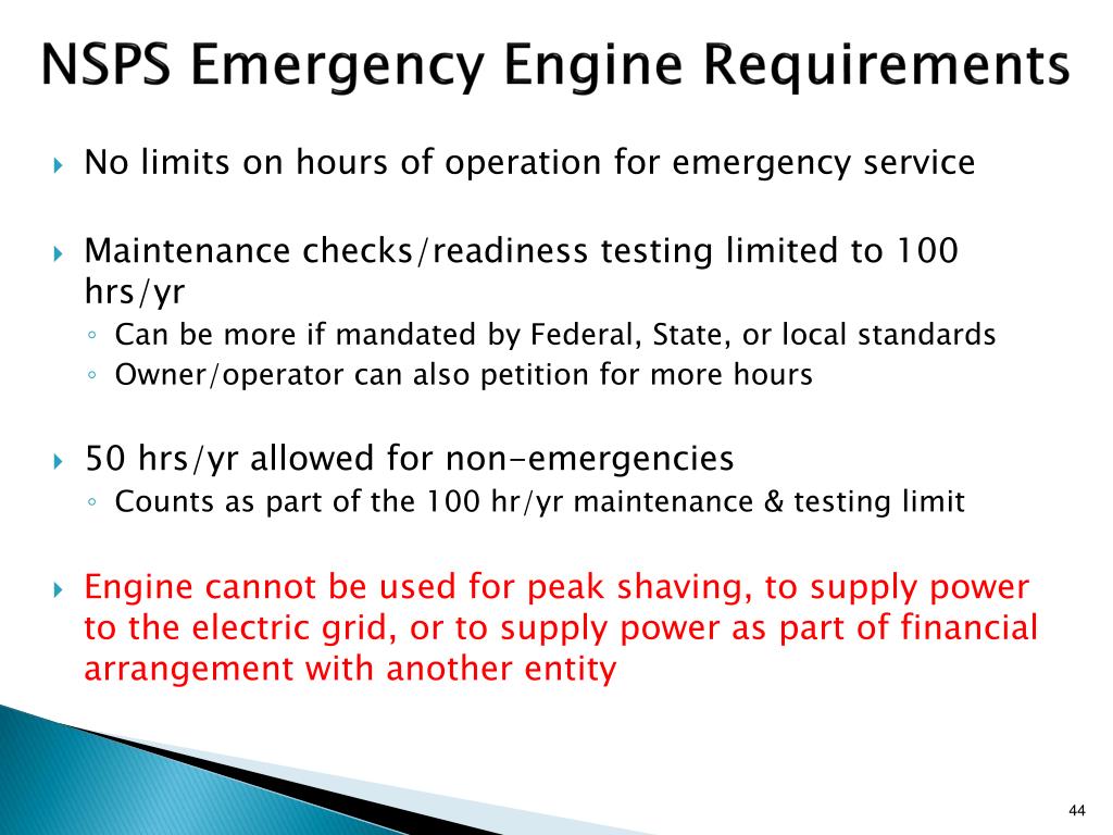 PPT - EPA's Air Quality Regulations for Stationary Reciprocating ...