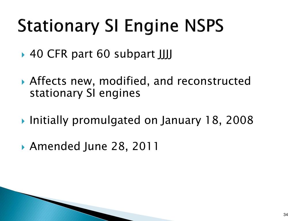 PPT - EPA's Air Quality Regulations for Stationary Reciprocating ...