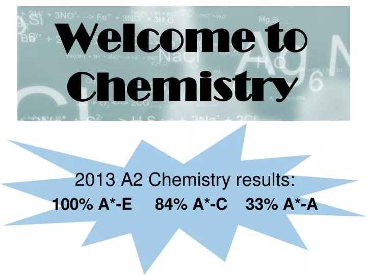 PPT - Welcome to Chemistry PowerPoint Presentation, free download - ID ...
