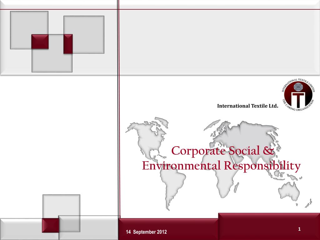 PPT - Corporate Social & Environmental Responsibility PowerPoint ...