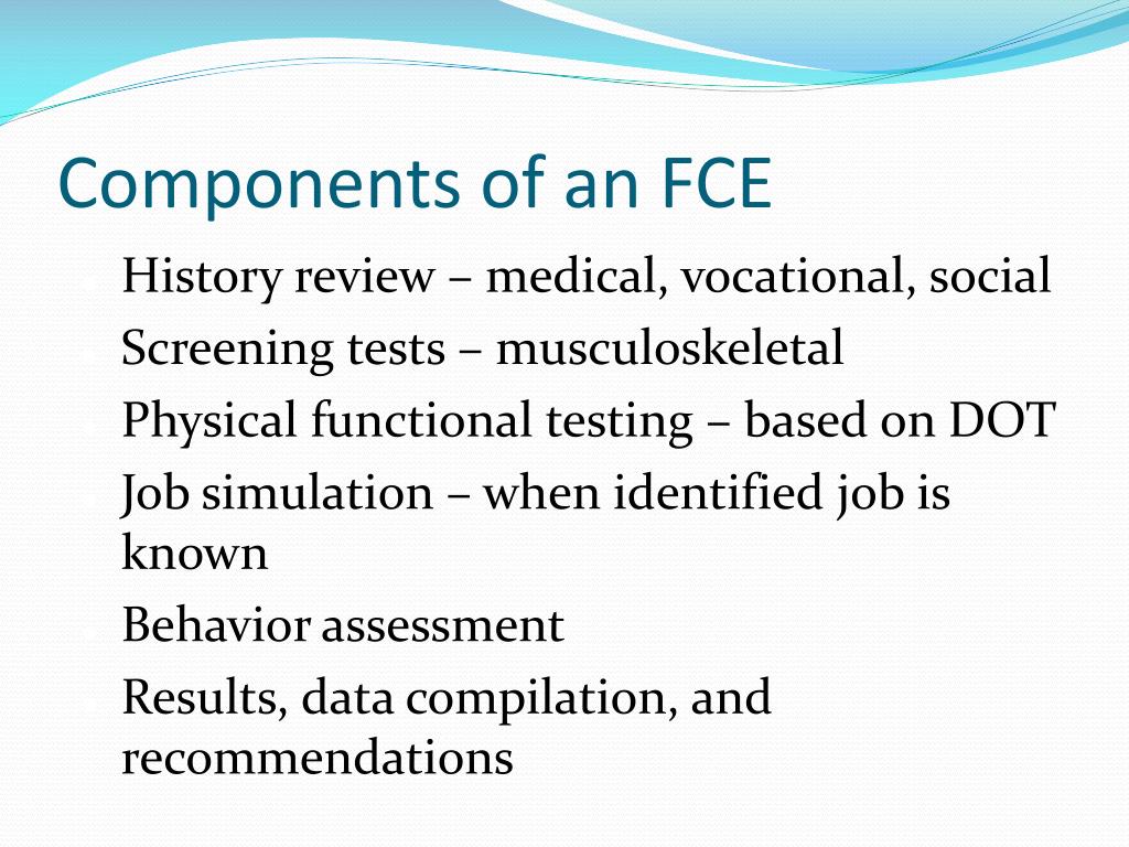 Ppt Functional Capacity Evaluation Powerpoint Presentation Free