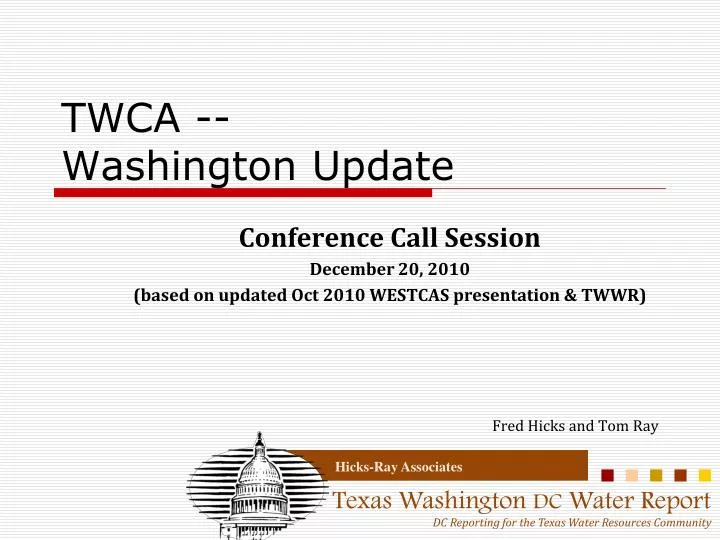 PPT - TWCA -- Washington Update PowerPoint Presentation, free download ...