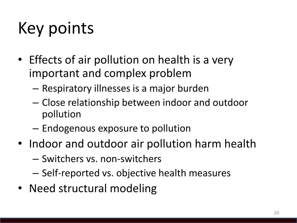 PPT - Health effects of indoor and outdoor air pollution PowerPoint ...