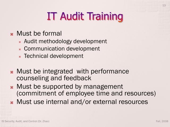 PPT - Chapter 20 IT Auditing: Career Planning and Development ...