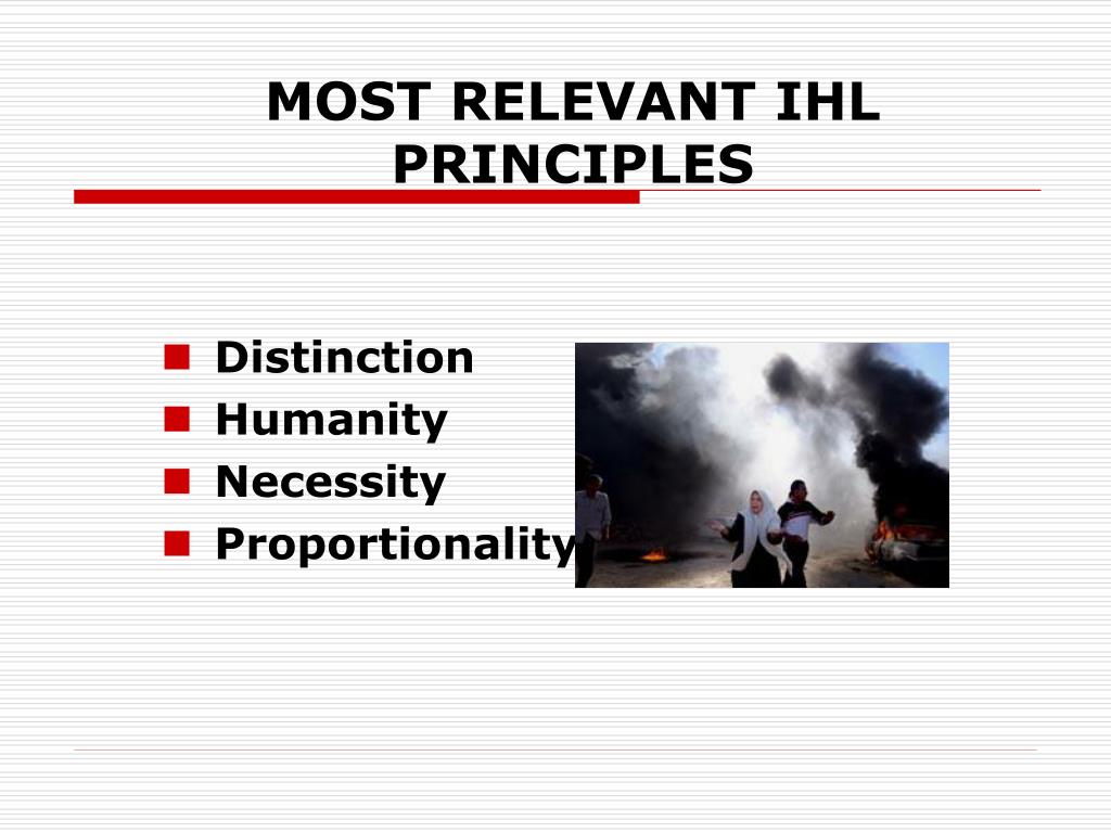 PPT - Conduct of hostilities Protection of civilians against the ...