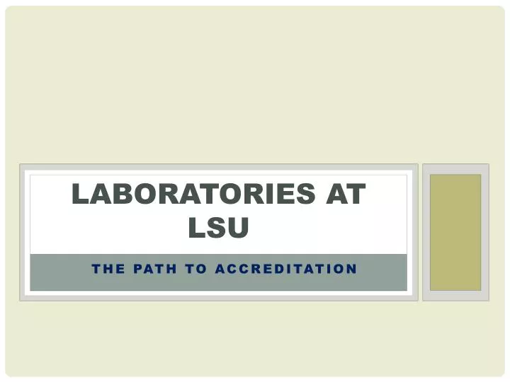 PPT - Laboratories at LSU PowerPoint Presentation, free download - ID:1539285