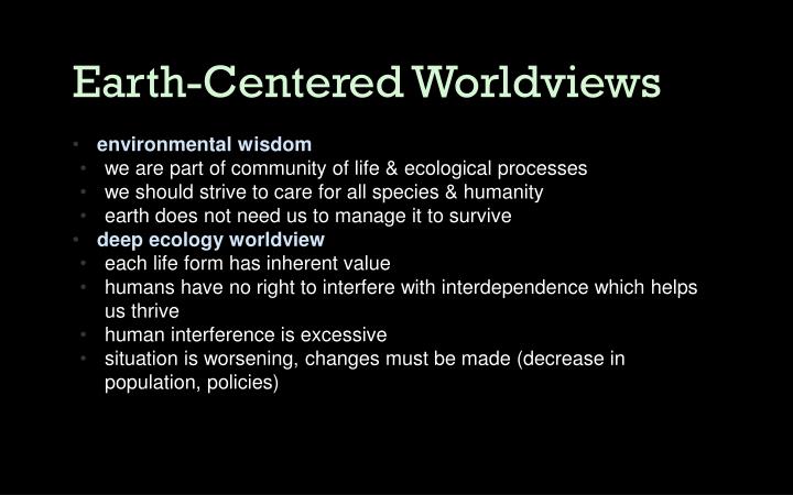 PPT - Environmental Worldviews, Ethics, and Sustainability PowerPoint ...