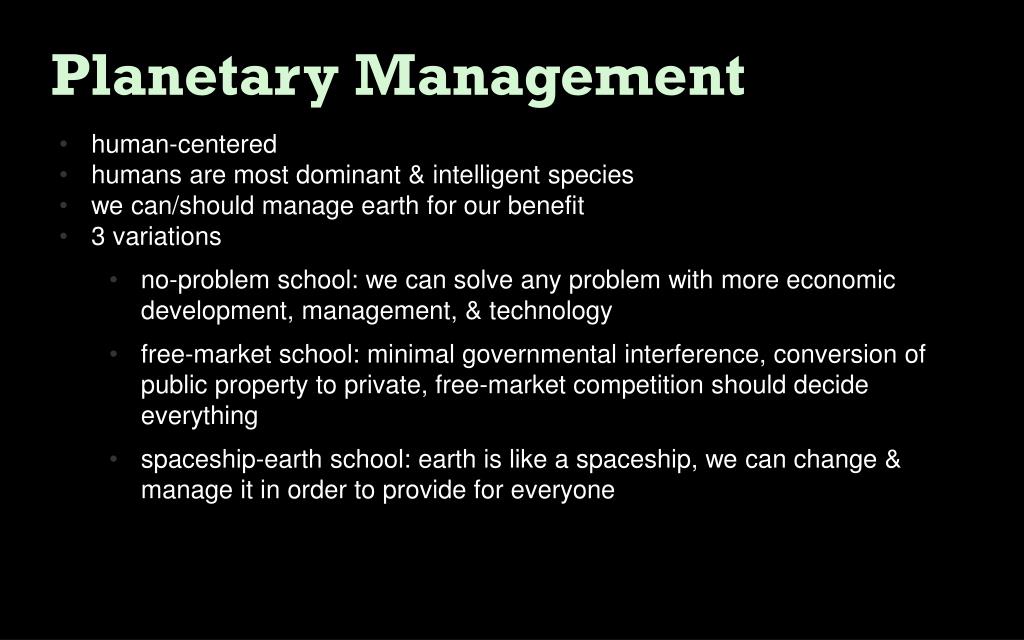 PPT - Environmental Worldviews, Ethics, and Sustainability PowerPoint ...