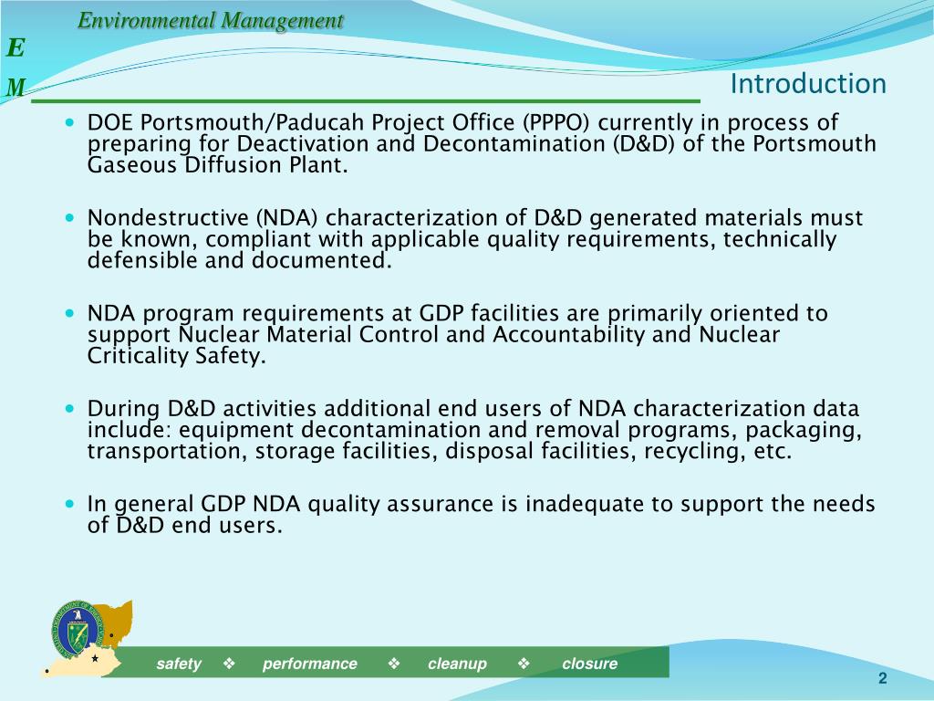 PPT - DOE PORTSMOUTH PADUCAH PROJECT OFFICE QUALITY SYSTEM FOR ...