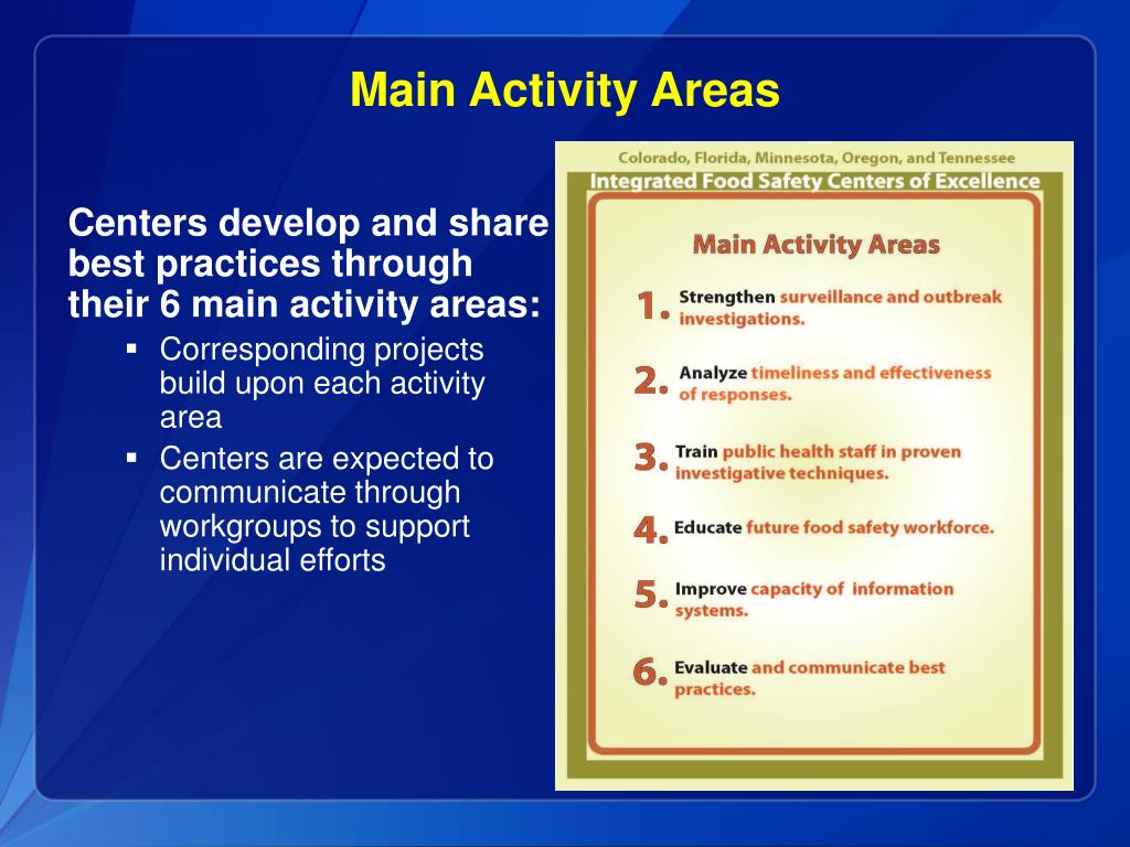 PPT - Integrated Food Safety Centers of Excellence: Building state and ...