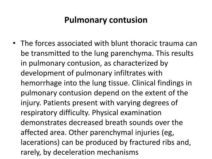 PPT - Blunt Chest Trauma PowerPoint Presentation - ID:1539669