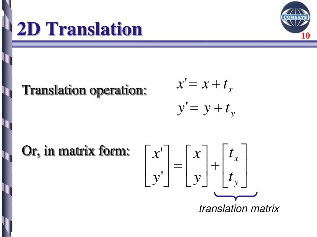 Ppt Geometric Transformation 2d Powerpoint Presentation Free
