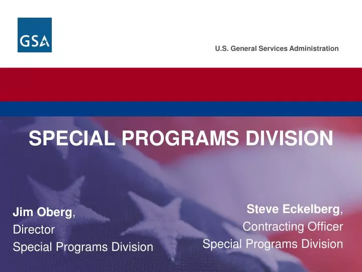 PPT - SPECIAL PROGRAMS DIVISION PowerPoint Presentation, free download ...