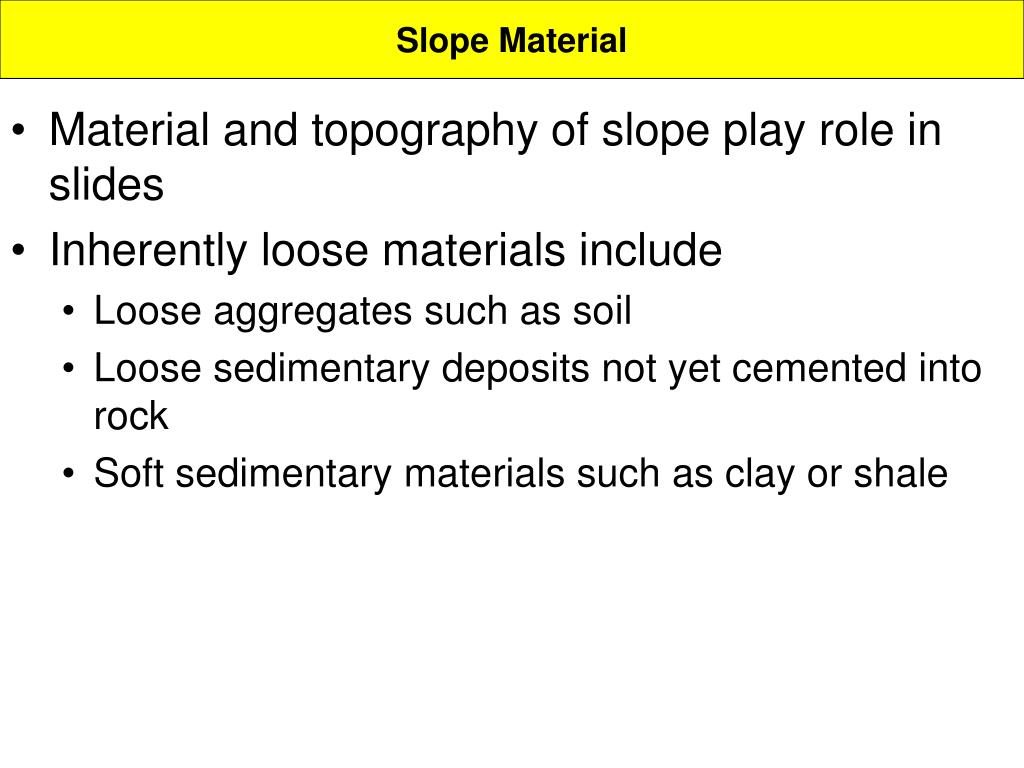 PPT - Natural Hazards and Disasters Chapter 8 Landslides and Other ...