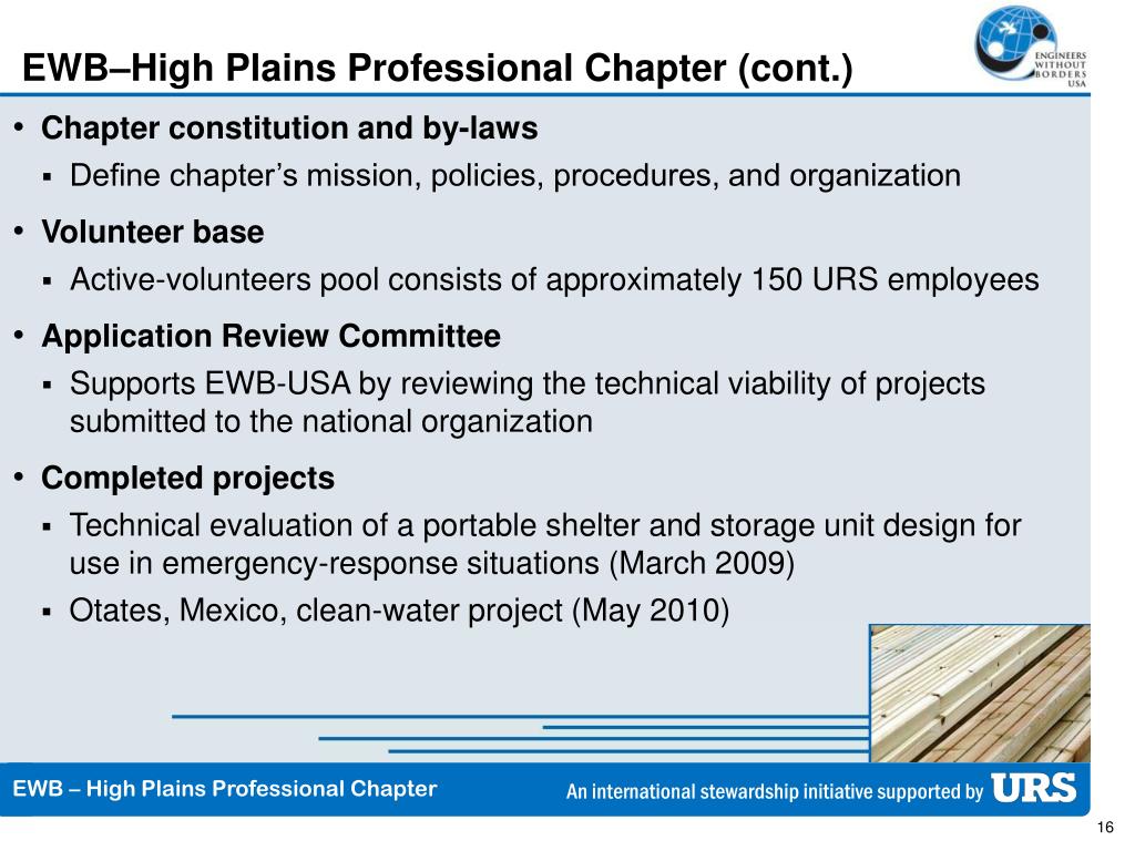 PPT - Engineers Without Borders–USA (EWB-USA) National Organization ...