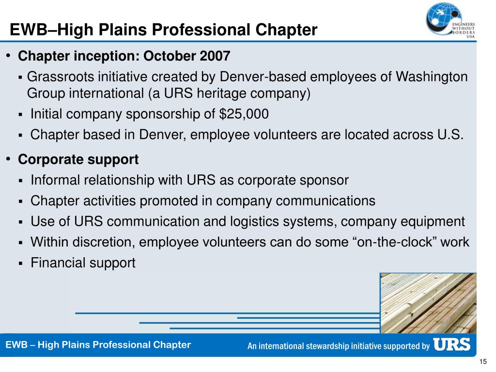 PPT - Engineers Without Borders–USA (EWB-USA) National Organization ...