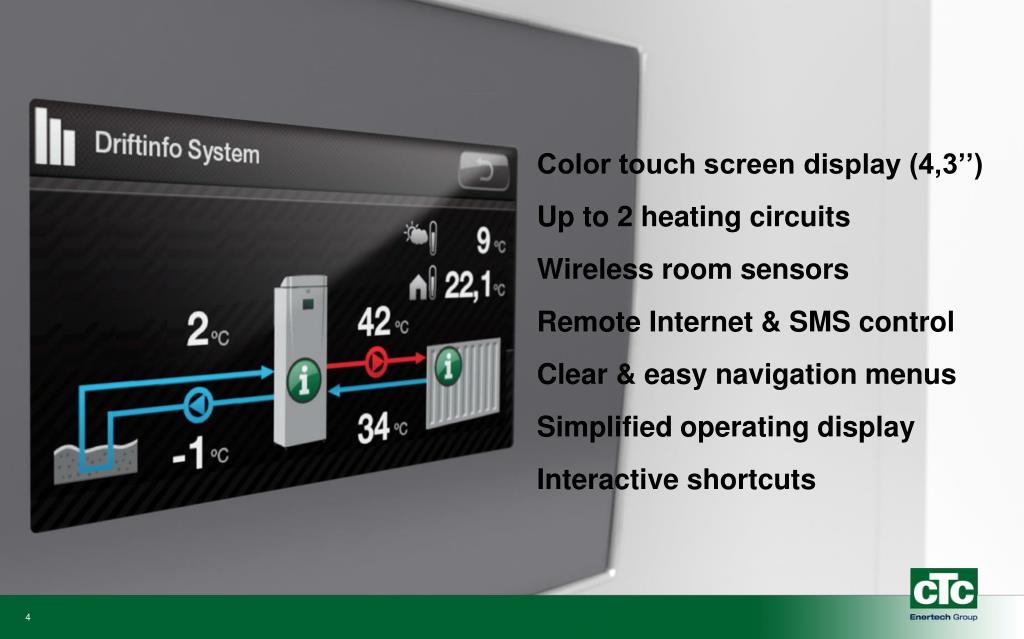 PPT - Feel the comfort of the new CTC EcoHeat 300 PowerPoint ...