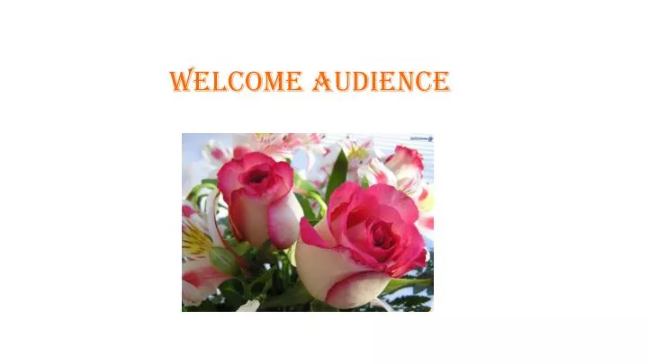 PPT - Welcome Audience PowerPoint Presentation, free download - ID:1540497