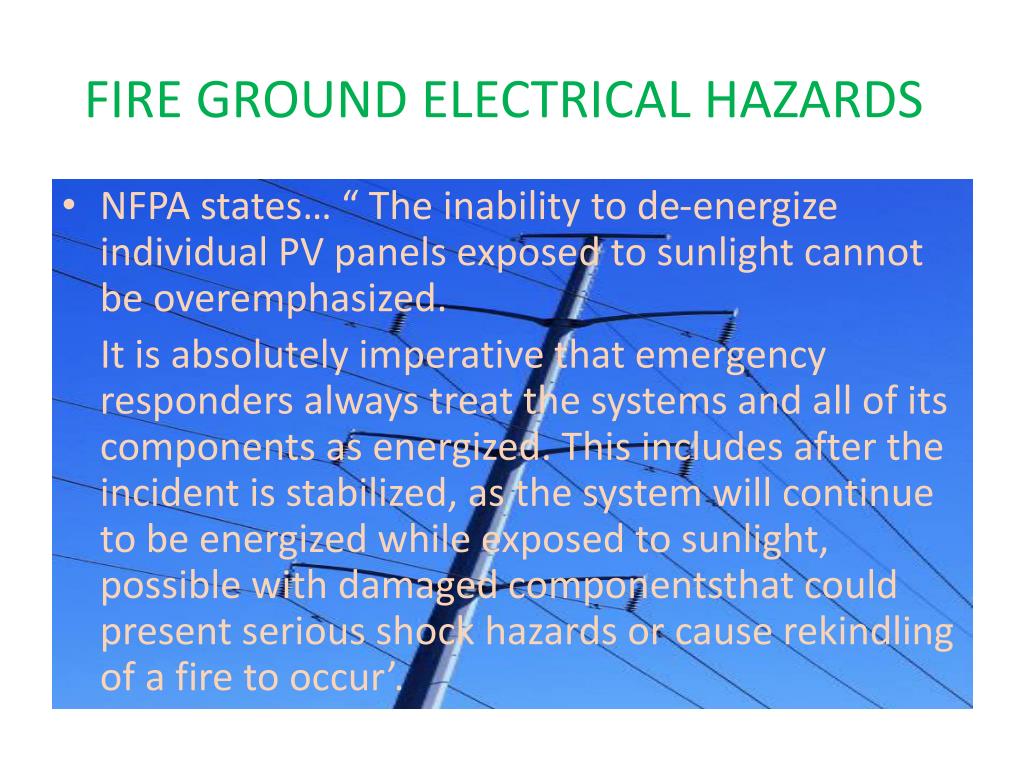PPT - FIREFIGHTER SOLAR POWER SAFETY AWARENESS TRAINING PowerPoint ...