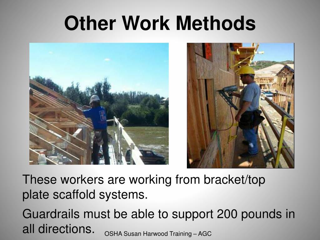 PPT - Fall Protection Susan Harwood Grant Training Program 2013 Wood ...