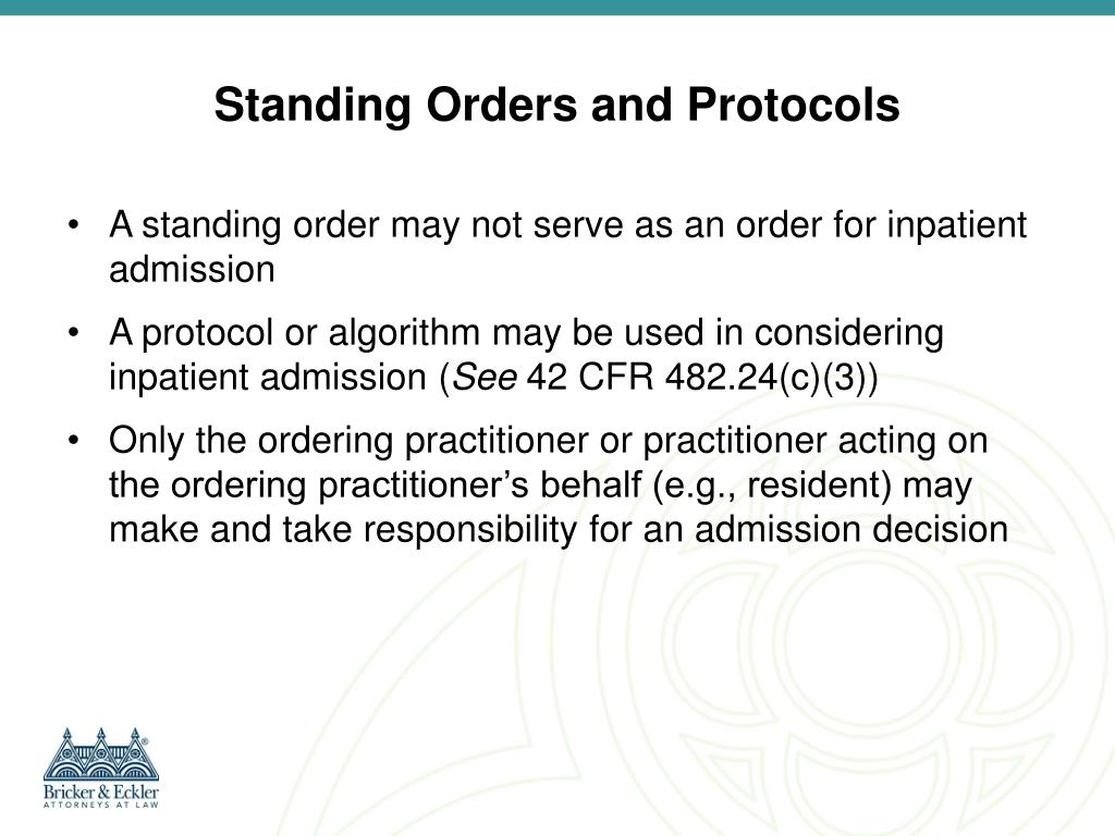 PPT - Medicare Inpatient Admission Standards: Two Midnight and ...