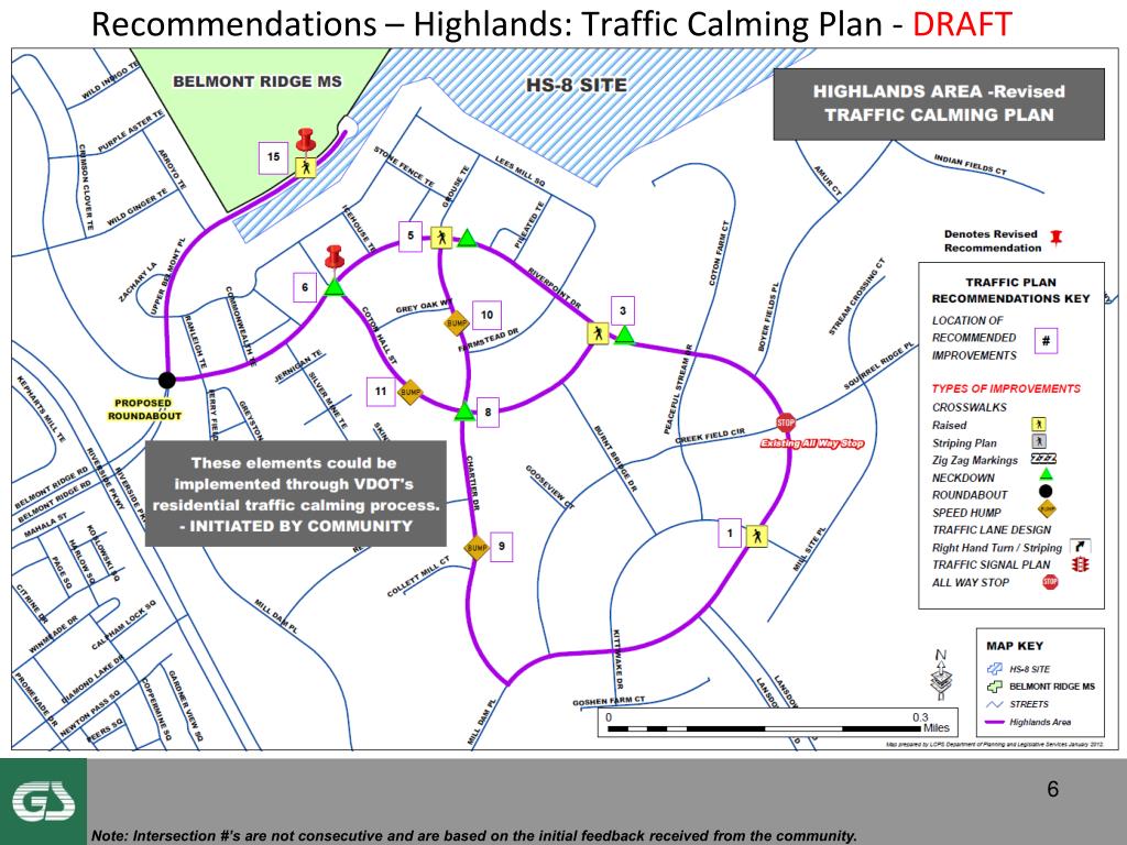 PPT - HS-8 Traffic Calming / Control Committee Draft Plan February 29 ...