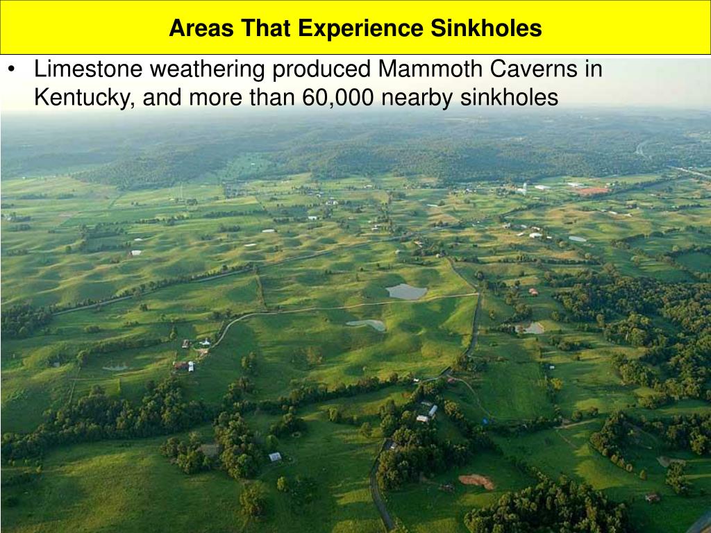 PPT - Natural Hazards and Disasters Chapter 9 Sinkholes, Land ...