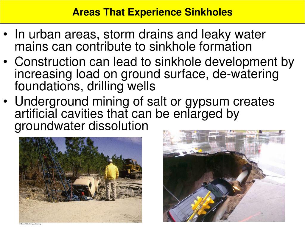 PPT - Natural Hazards and Disasters Chapter 9 Sinkholes, Land ...