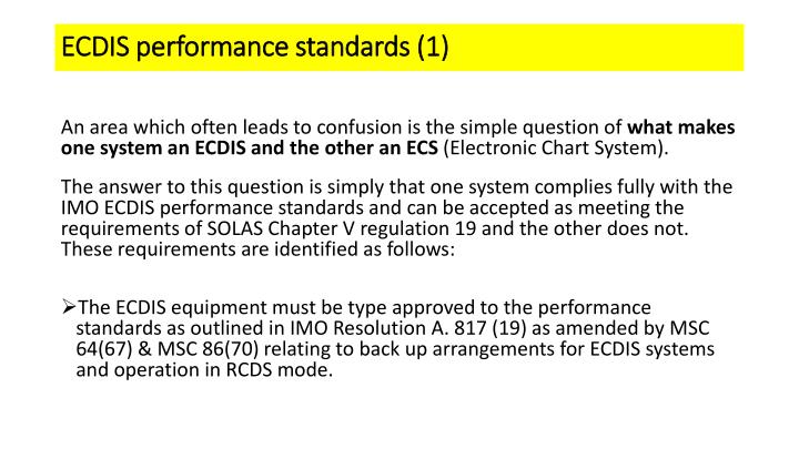 PPT - ECDIS Electronic Charts Display and Information System ...