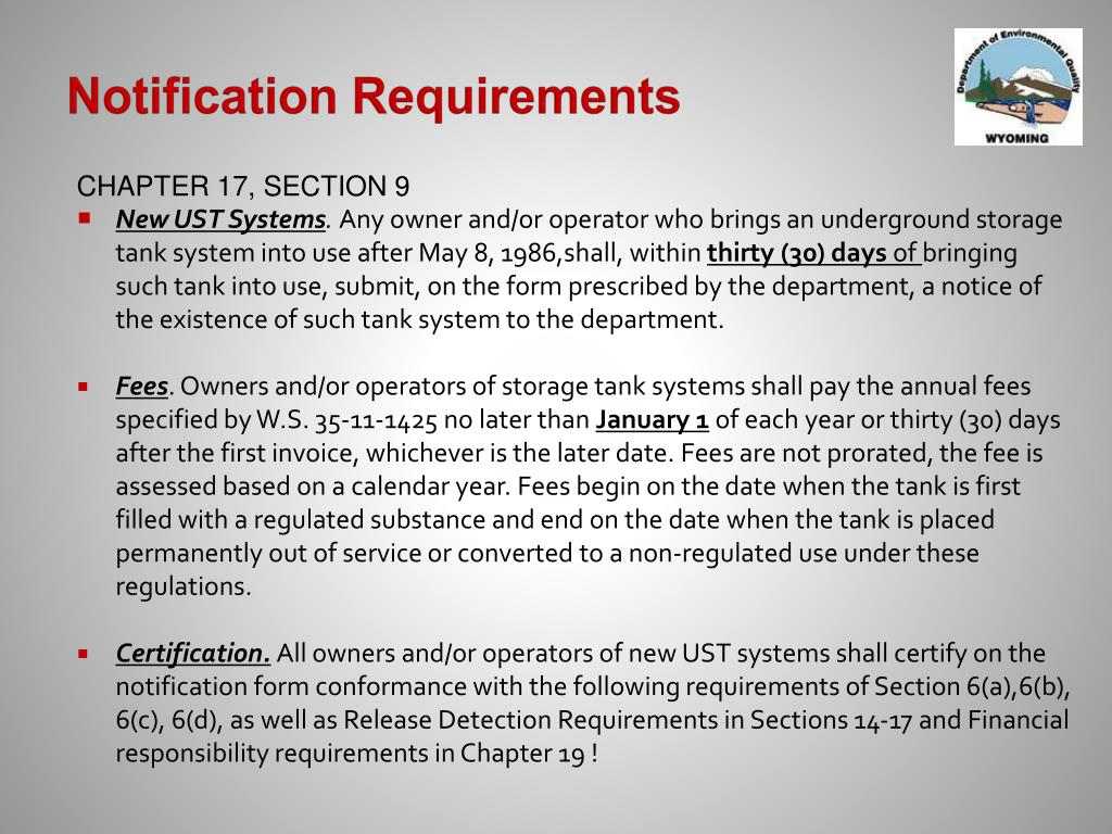 PPT - WYOMING WATER QUALITY RULES AND REGULATIONS (WQRR), CHAPTER 17 ...