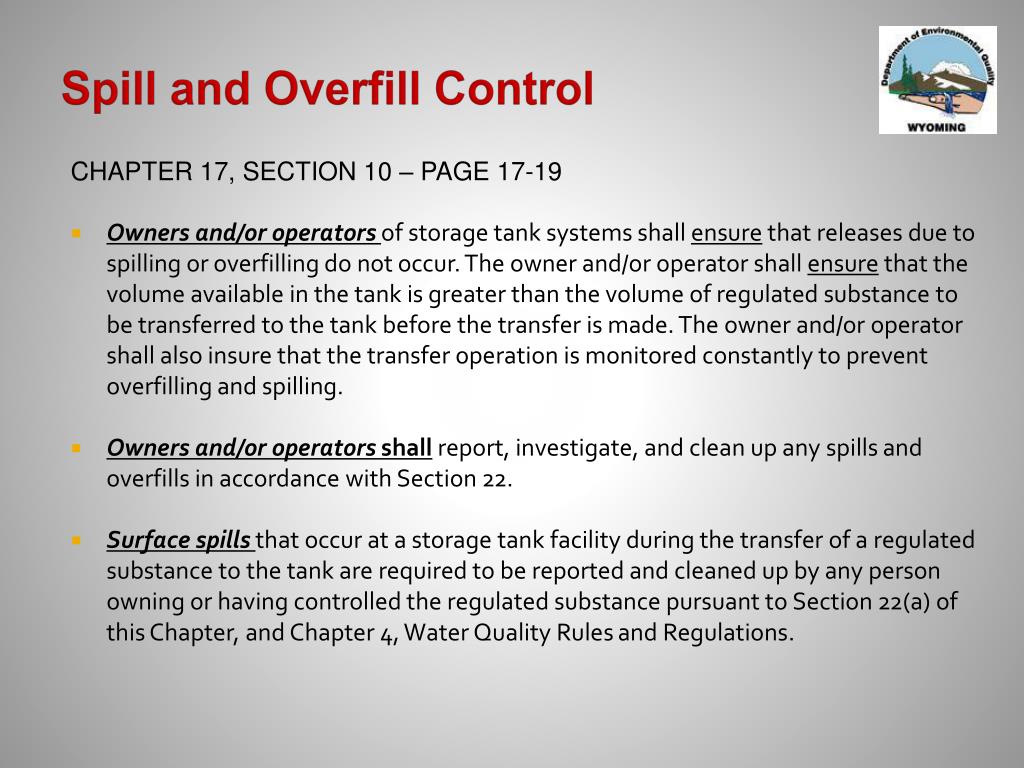 PPT - WYOMING WATER QUALITY RULES AND REGULATIONS (WQRR), CHAPTER 17 ...
