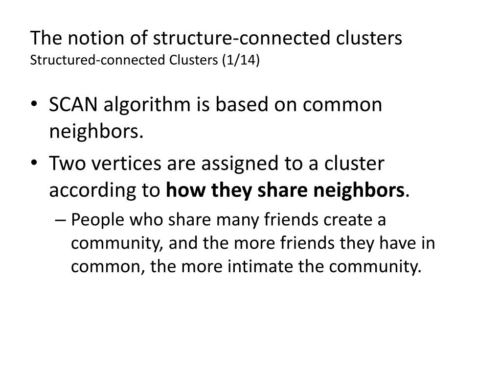 Ppt Scan A Structural Clustering Algorithm For Networks Powerpoint Presentation Id1541573